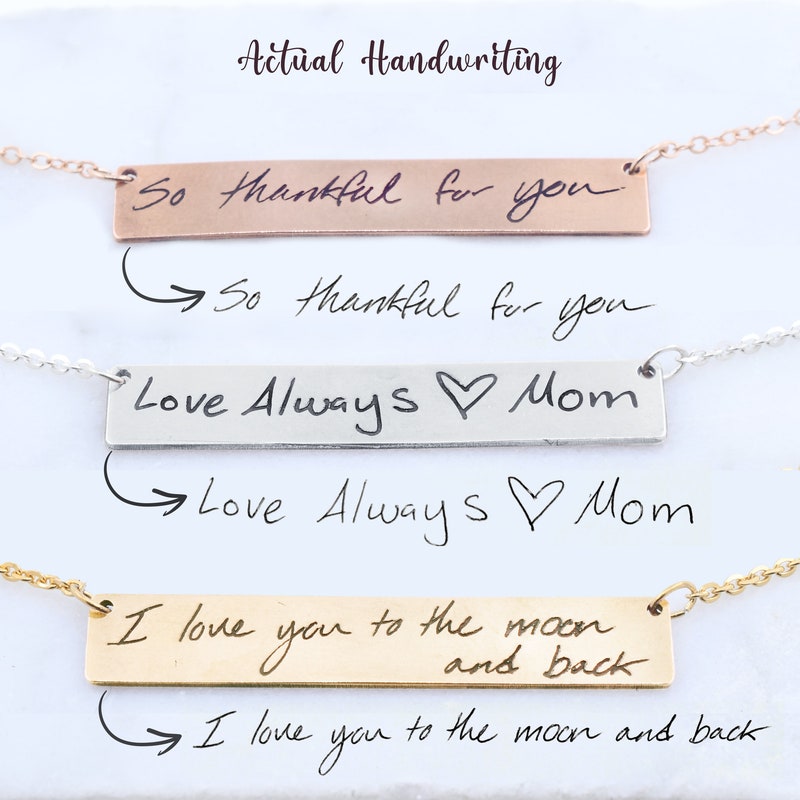 Handwriting Jewelry - Etsy