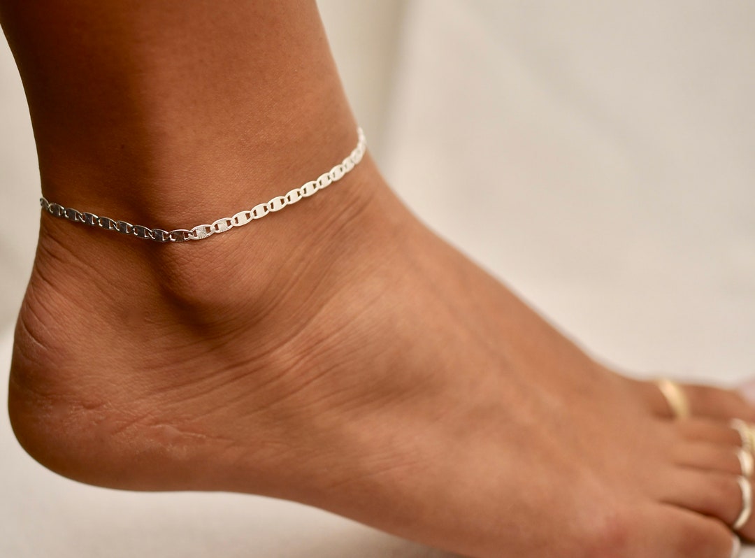 Starburst Anklet Anklets Silver Anklet Silver Anklets Ankle Bracelet ...