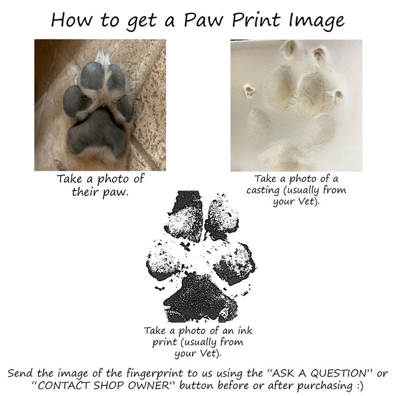 Real Dog Paw Print Necklace Bar Actual Dog or Pet Paw Print - Etsy
