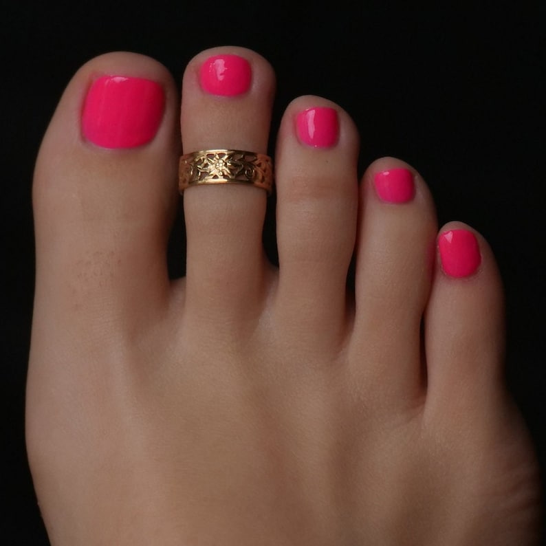 Wildflowers Toe Ring Toe Rings Midi Rings Boho Toe Ring - Etsy