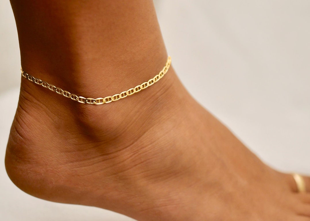 Gucci Anklet • Gold Vermeil, Sterling Silver, Rose Gold • Custom Sized ...