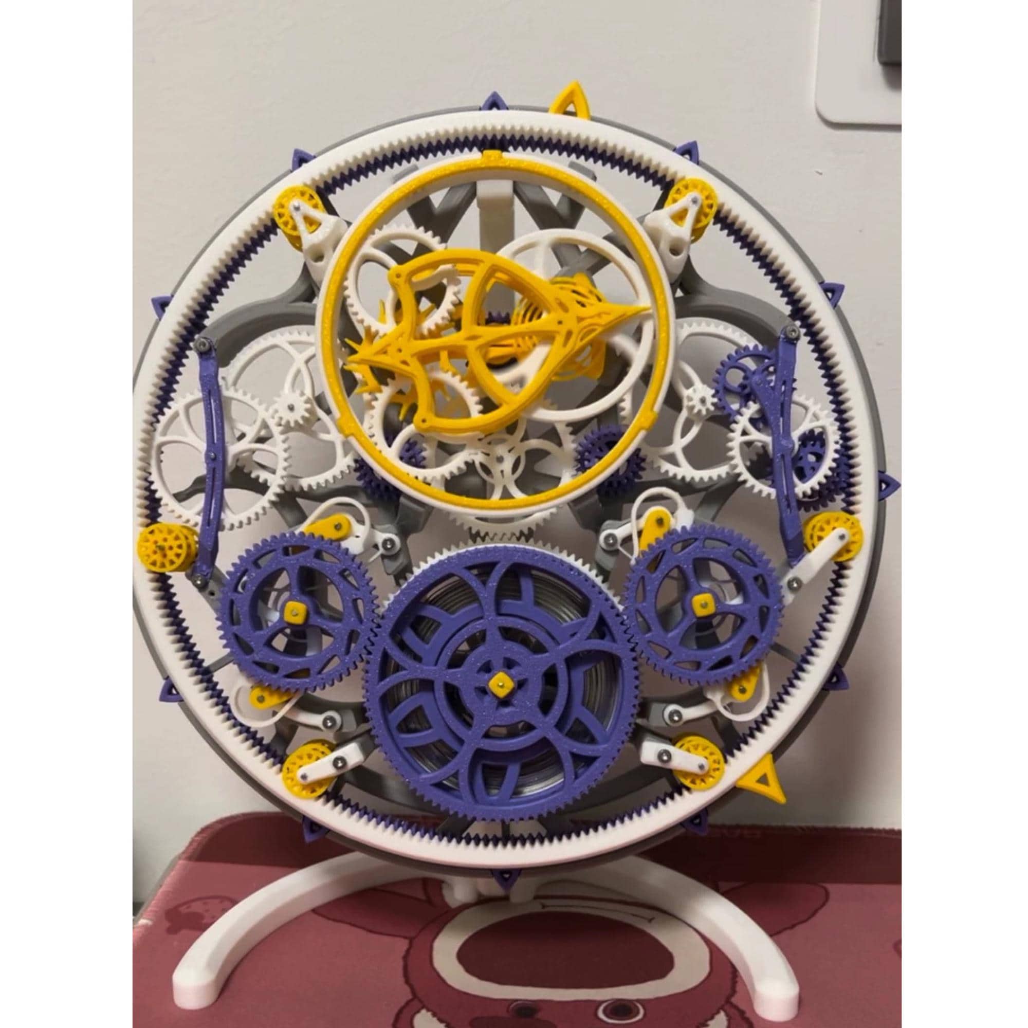 3D Printed Clock Tourbillon Model Ornament, Mechanical Gears With ...