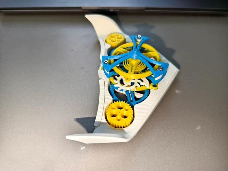 3D Printed Tourbillon Mini Plane Model Toy, 3D Printed Aircraft-shaped ...