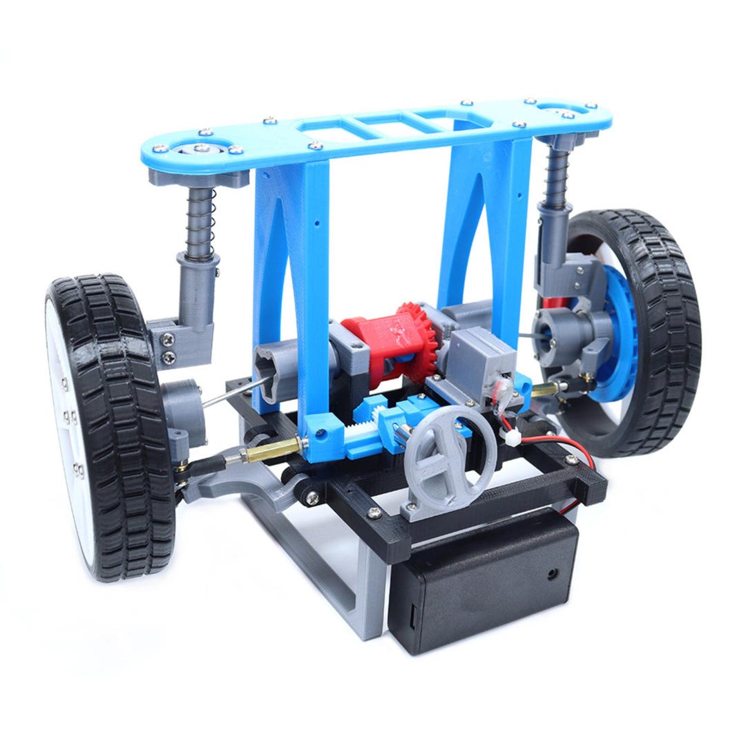 3D Printed Car Macpherson Suspension System Model, Independent ...