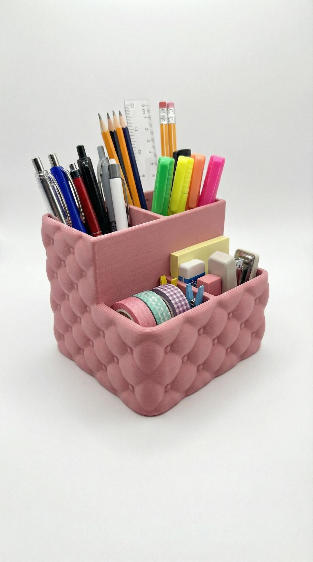 Buy Quilted Desk Organizer STL | 3D Printable Office Storage for Modern ...