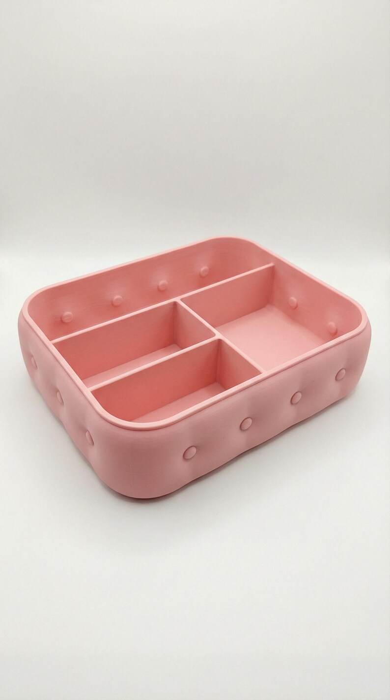 Quilted Desk Organizer STL | 3D Printable Office Storage for Modern ...