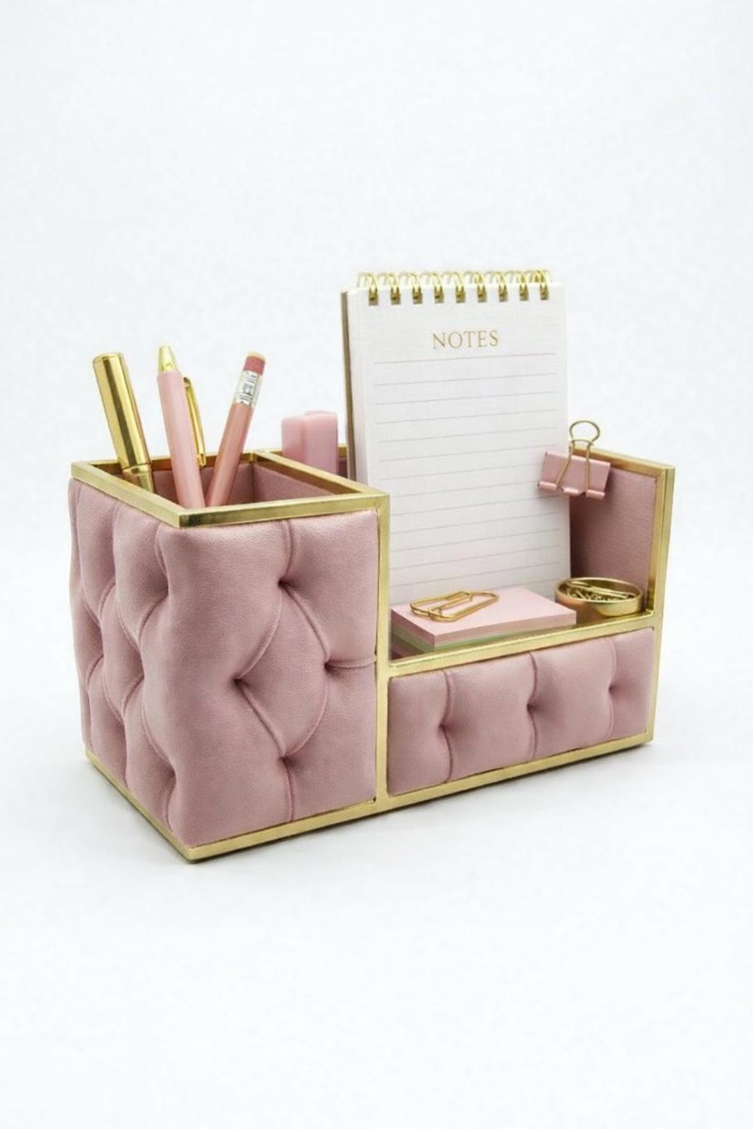 Quilted Desk Organizer STL | 3D Printable Office Storage for Modern ...