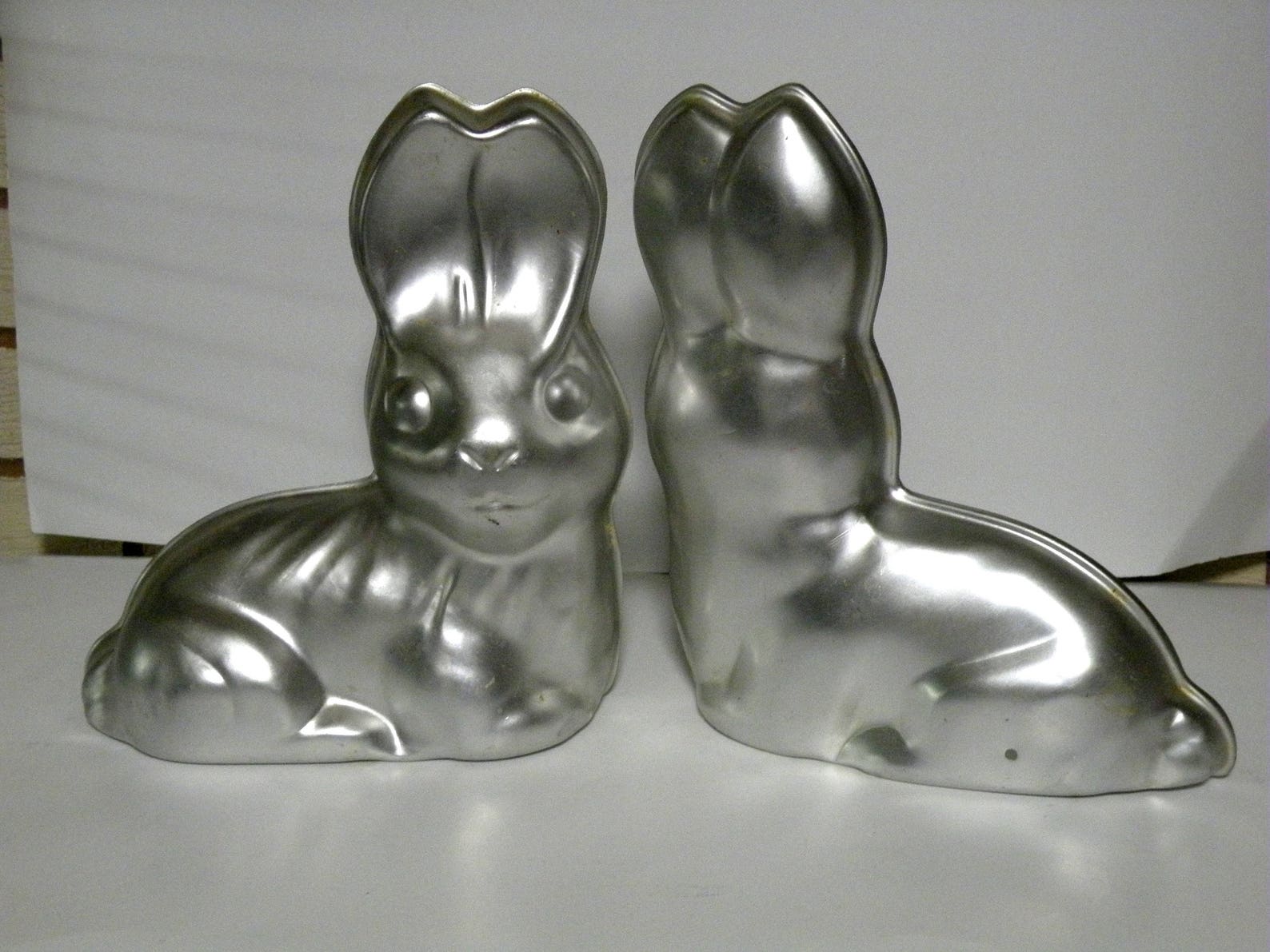 Silver Aluminum Bunny Cake Mold 2 Piece Spring Easter | Etsy