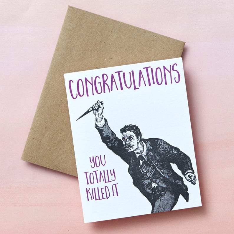 5521 : Congratulations Congrats Well done Way to Go You | Etsy