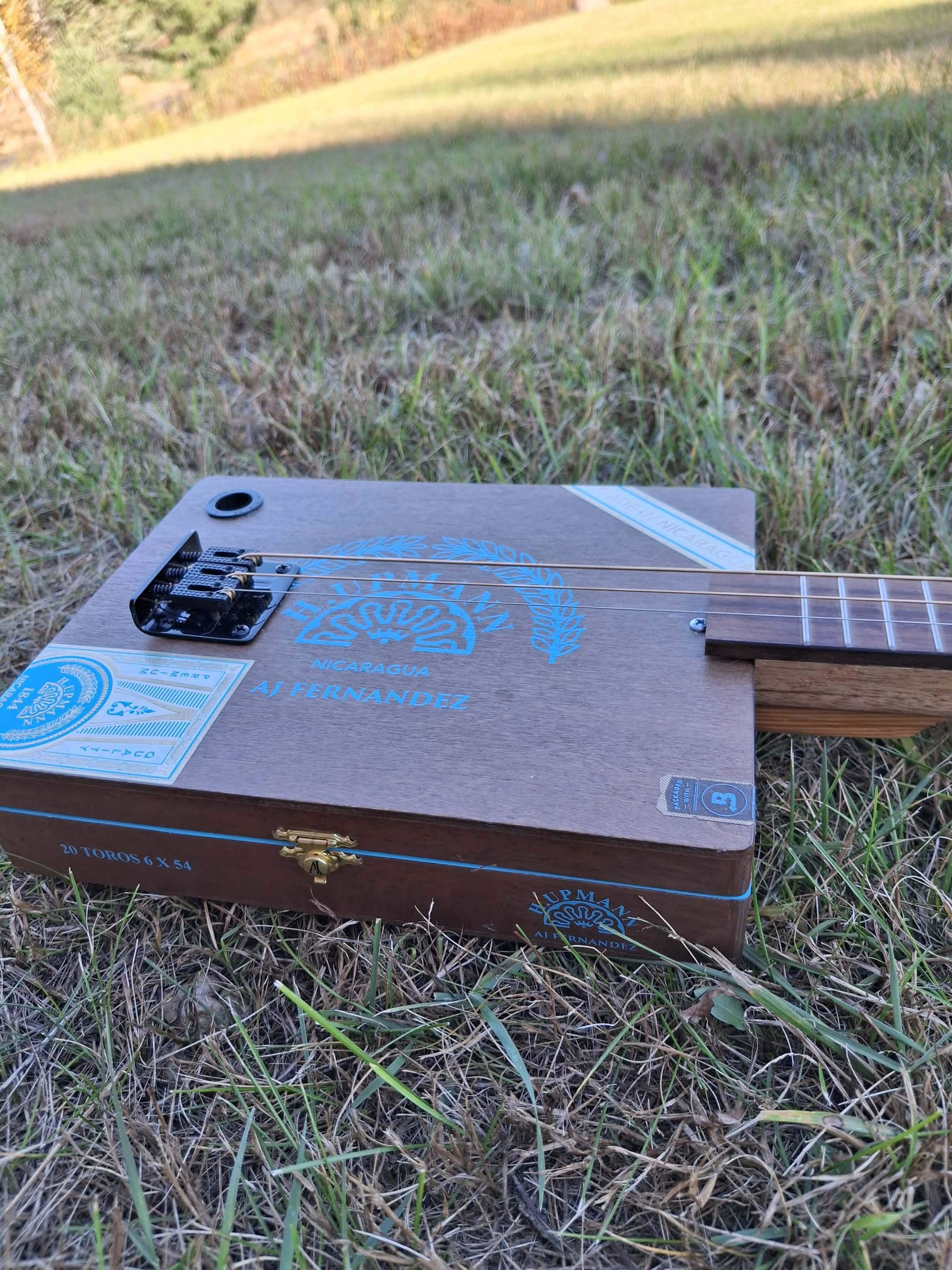 Handmade 3 String Electric Cigar Box Guitar - Etsy
