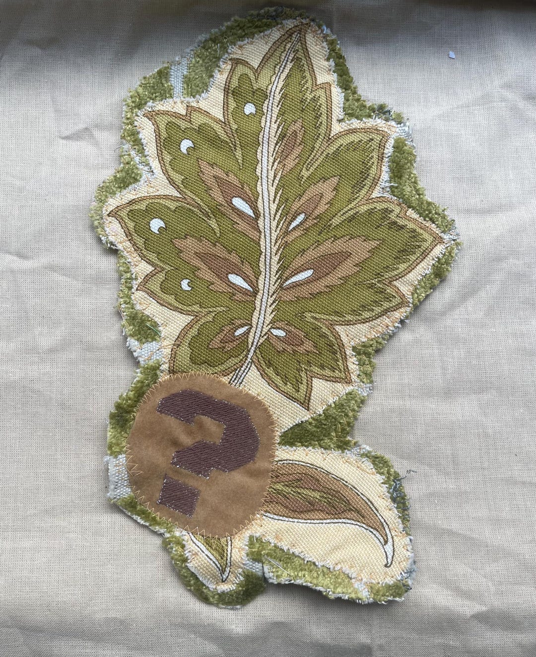 Large Embroidered Tipper Question Mark Patch - Etsy