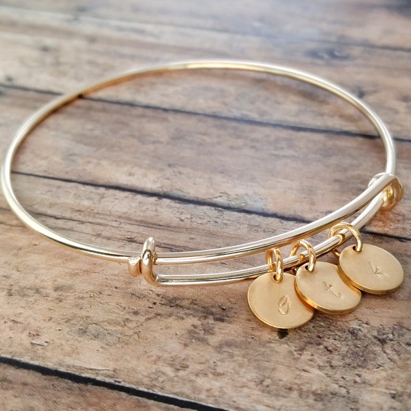 Initial Bracelet - Etsy