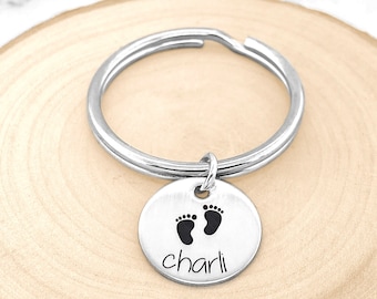 New Baby Keychain - Etsy