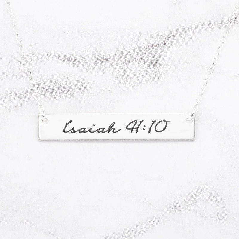 Bible Verse Necklace - Etsy