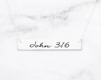 John 3 16 Necklace | Etsy