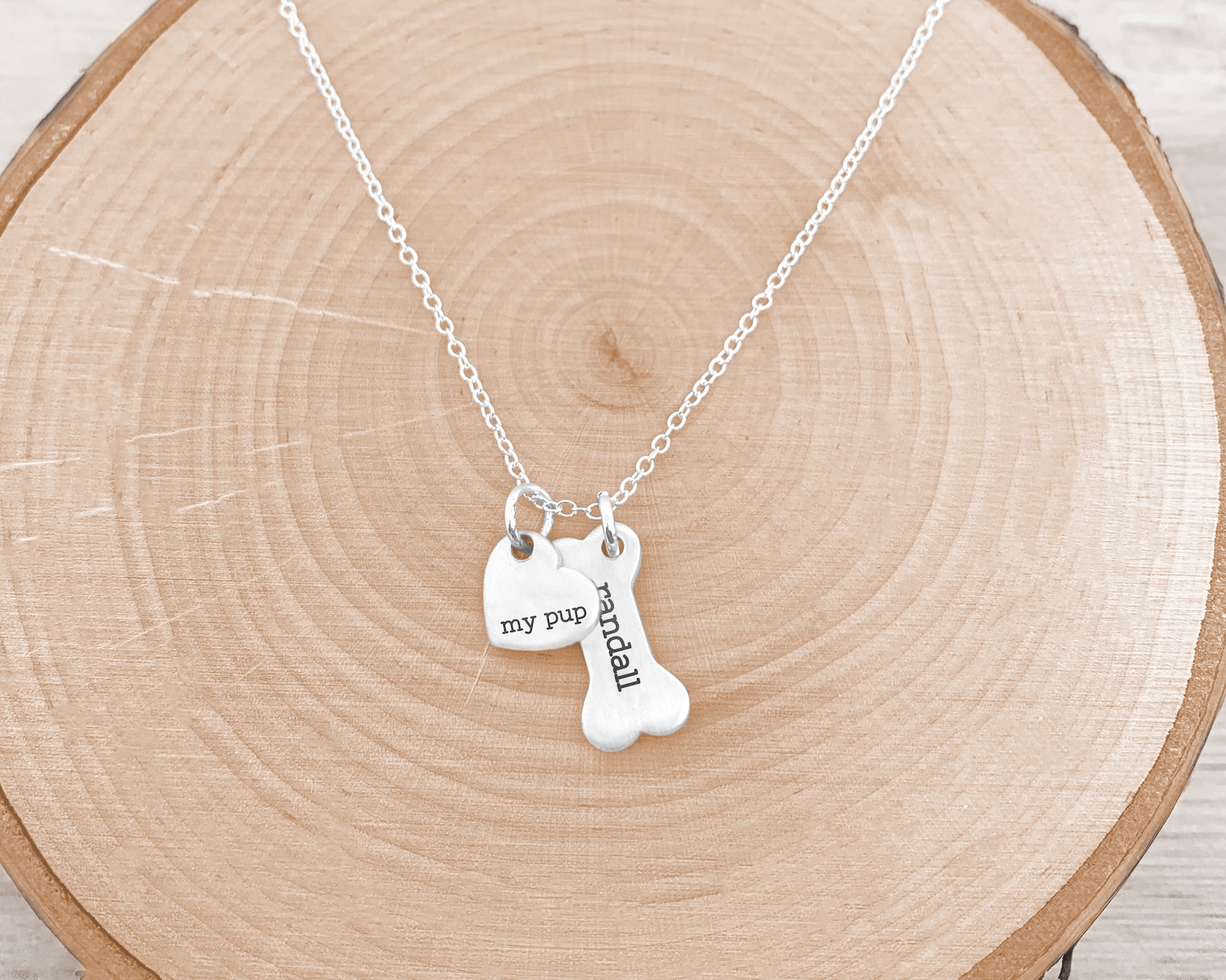 Dog Mom Necklace Dog Necklace Personalized Dog Bone | Etsy