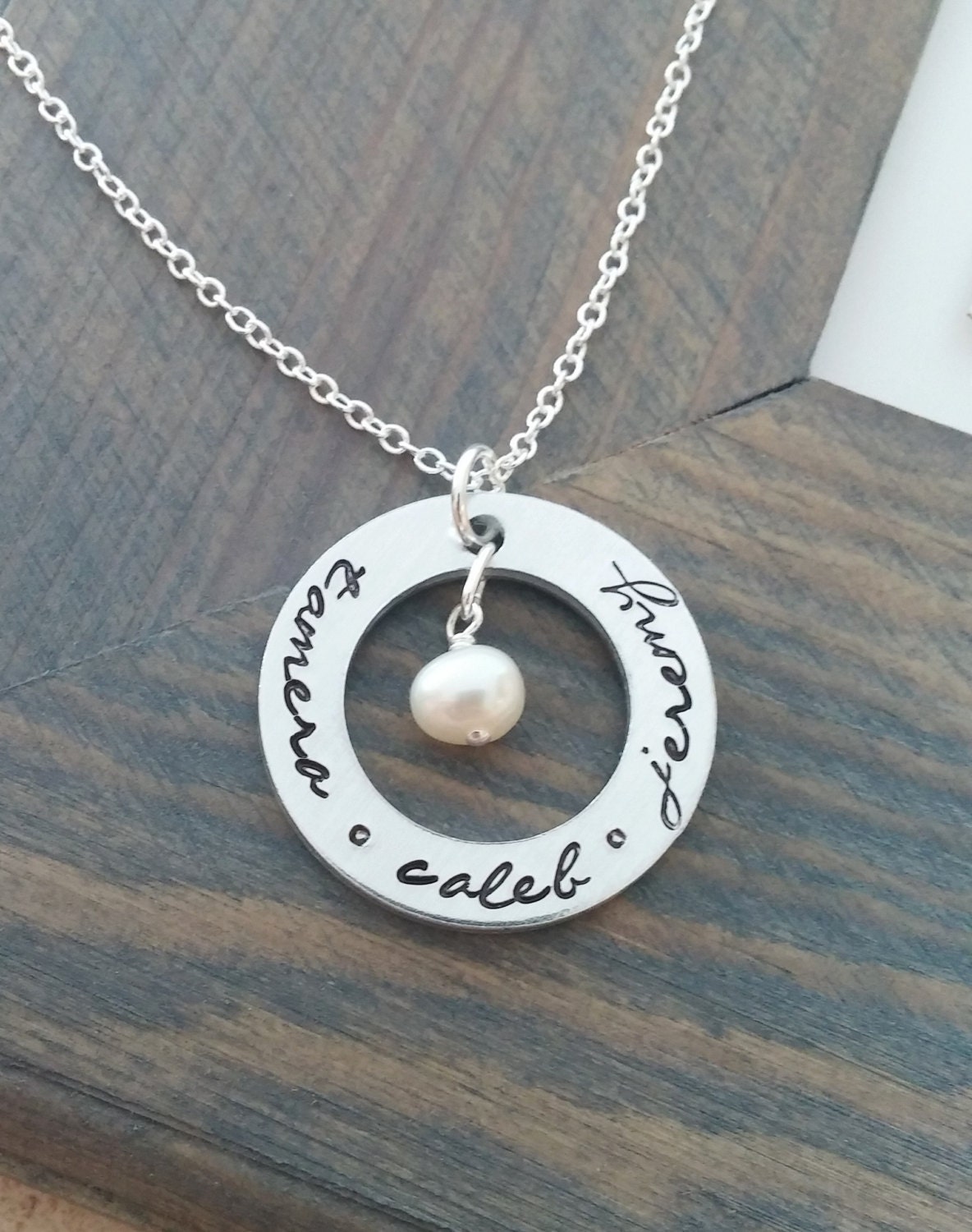 Hand Stamped Jewelry // Personalized Necklace // Necklace With - Etsy