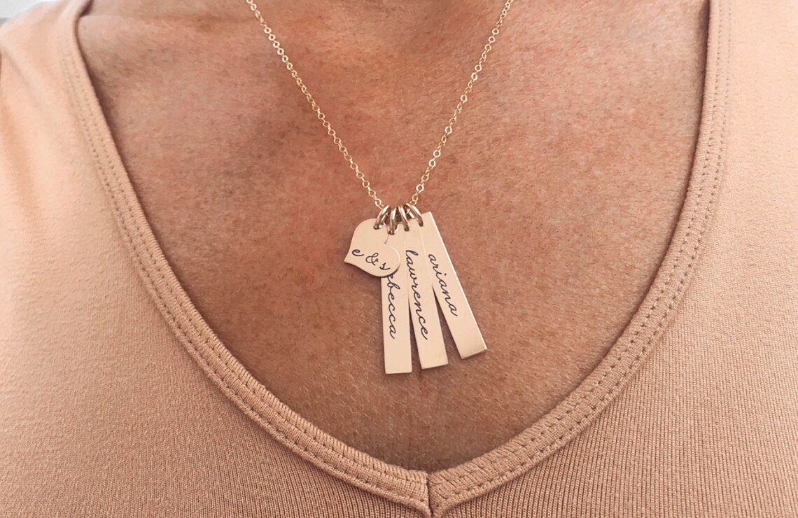 Gold Grandma Necklace, Gold Nana Necklace, Gift for Grandma ...