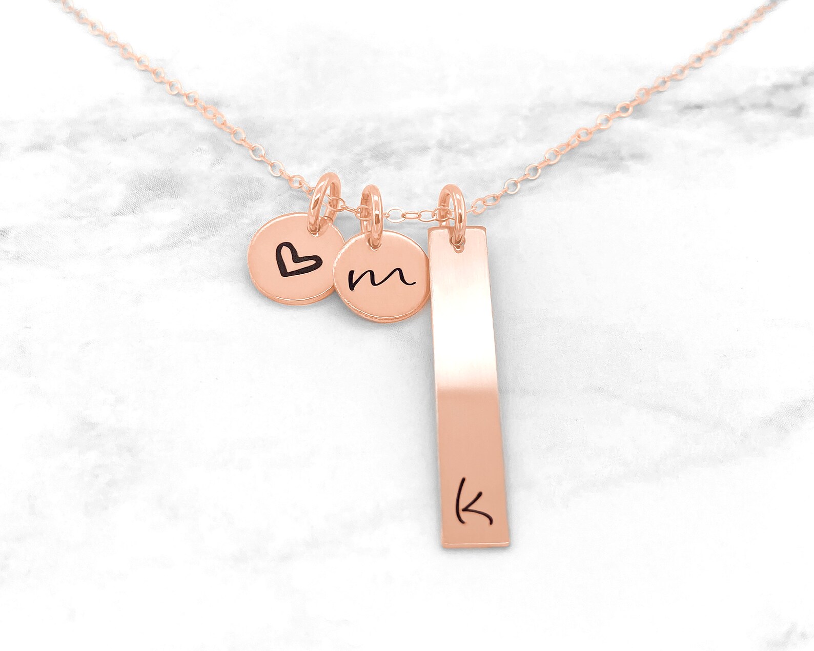 Personalized Necklace for Mom • Custom Initial Necklace • Necklace With ...