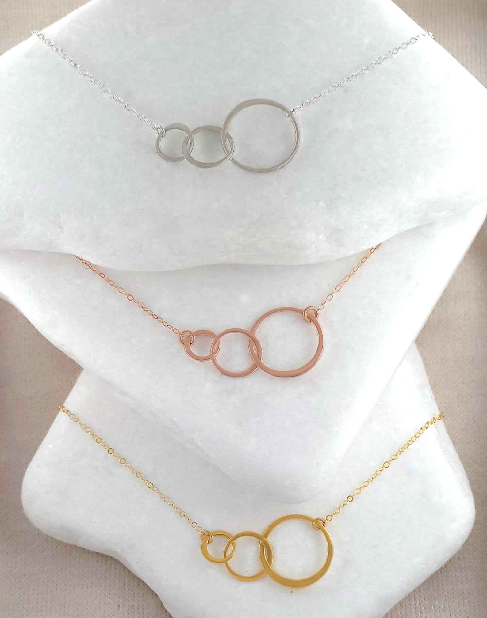 3 Generations Necklace Gift for Grandma Three Generations Grandma ...