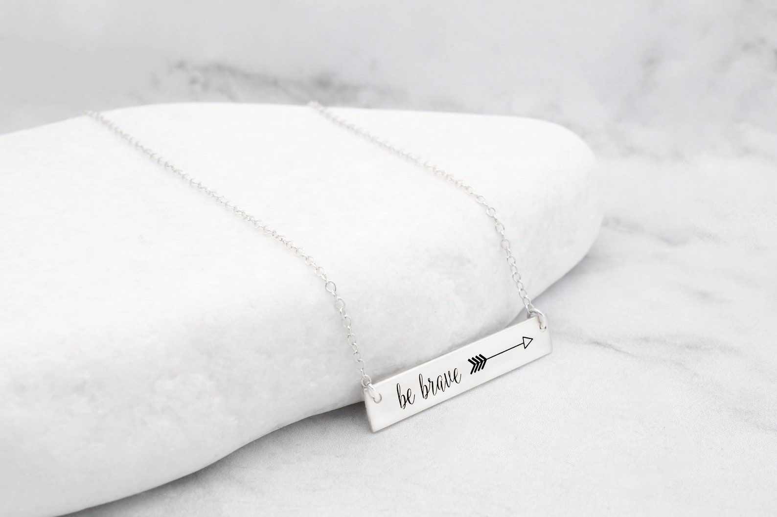 Be Brave Necklace, Be Brave Jewelry, Motivational Necklace, Graduation ...