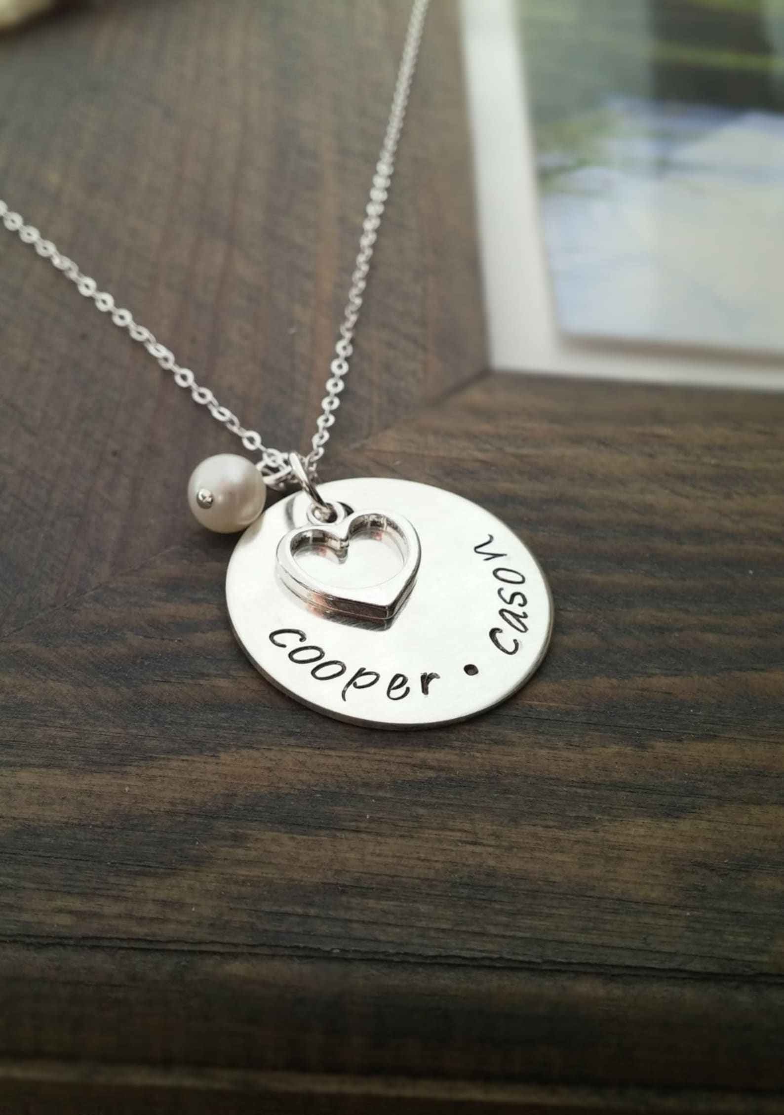 Hand Stamped Jewelry // Personalized Necklace // Necklace With - Etsy