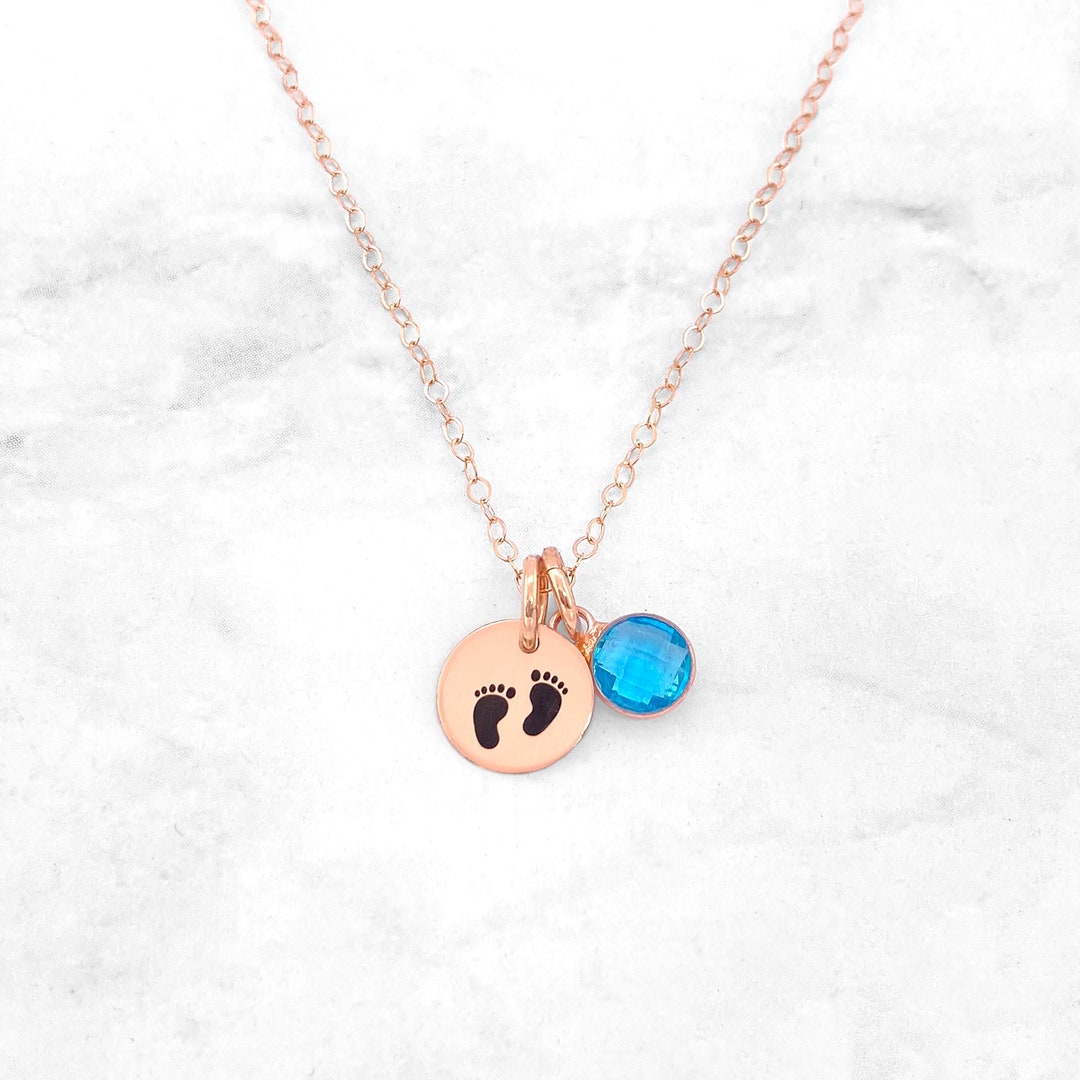 New Baby Necklace • Birthstone Necklace • Custom Birthstone Necklace ...