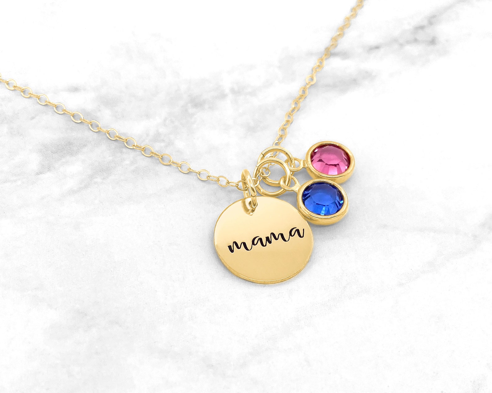 Personalized Mom Necklace • Necklace for Mom • Birthstone Necklace ...