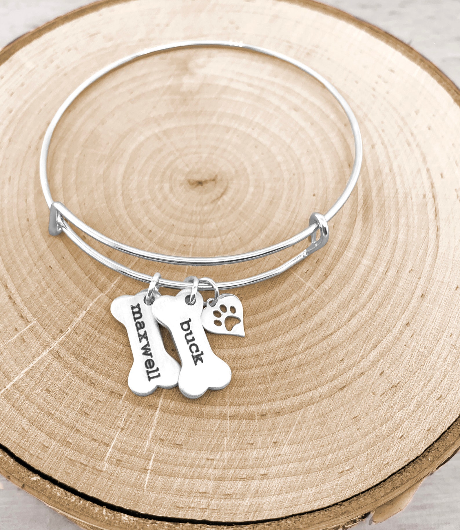 Personalized Dog Bracelet Dog Bone Bracelet Dog Bracelet | Etsy