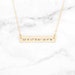 Location Necklace, GPS Coordinate Necklace, Coordinate Bar Necklace ...