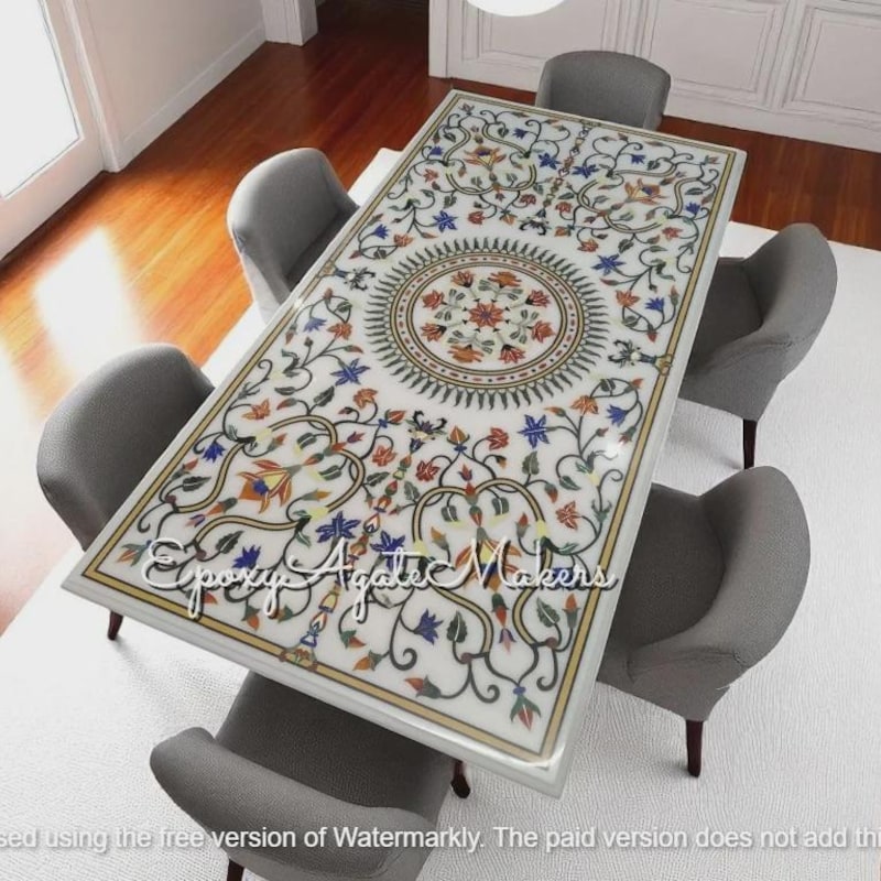 Marble Table Top Agra - Etsy UK
