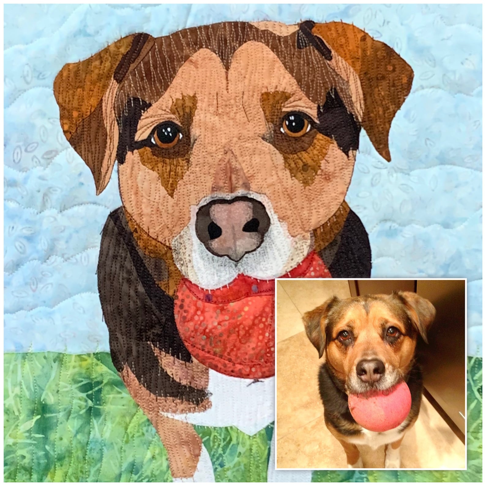 Fabric Collage Quilt Tutorial - Turn A Photo Into A Pattern - Fiber Art ...