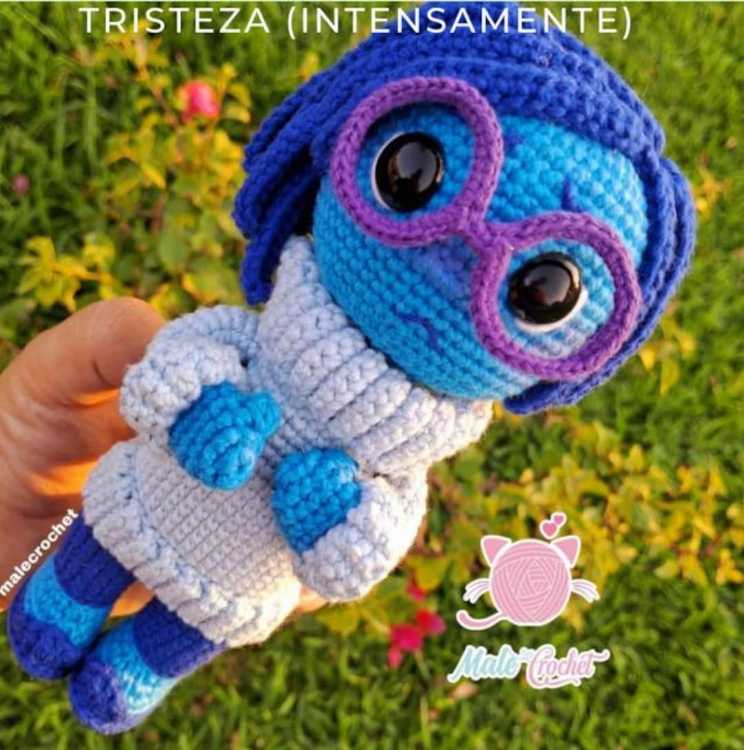 Sadness Amigurumi Crochet Pattern | Tristeza PDF Tutorial | Inside Out ...
