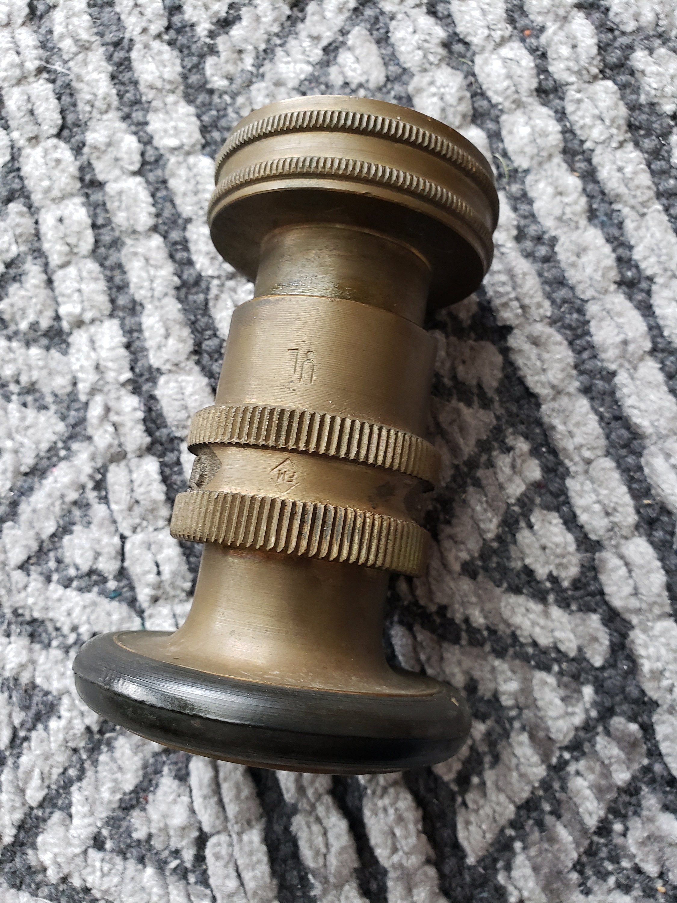 Antique Brass Fire Hose Nozzles