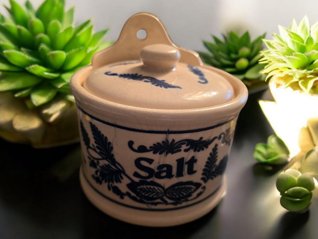 Antique Salt Crock With Lid - Etsy