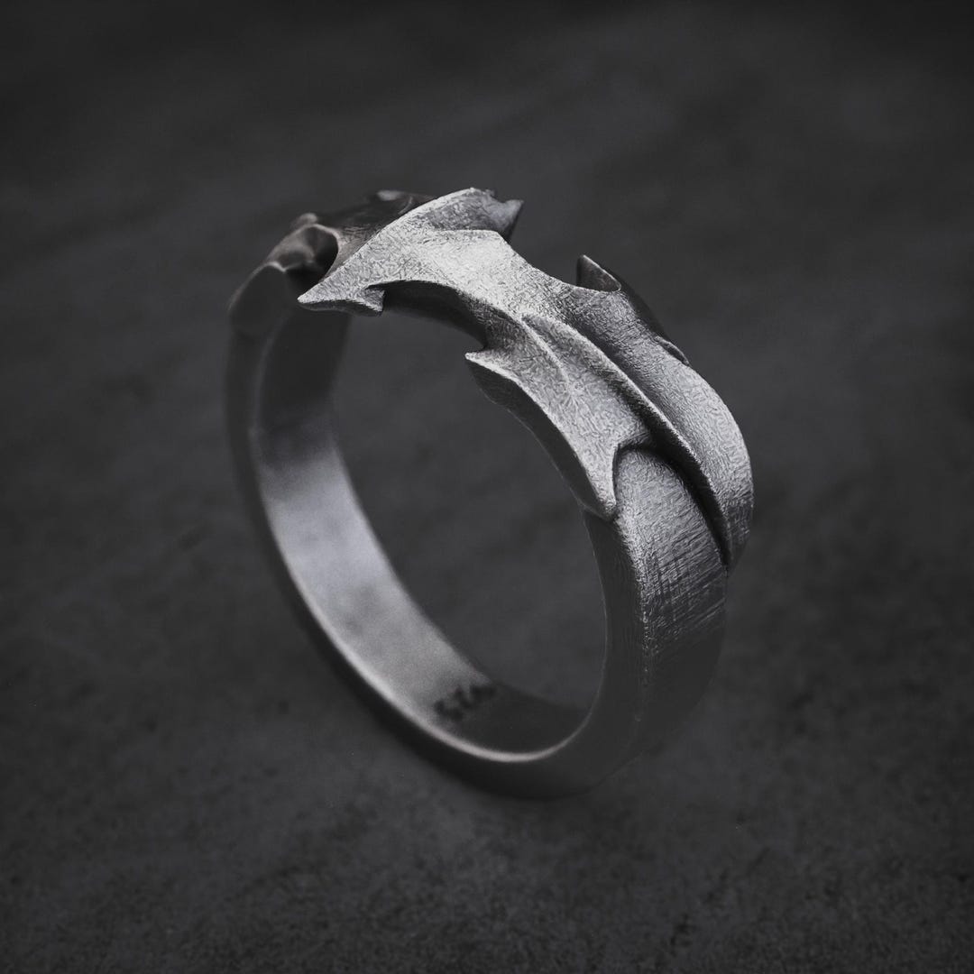 Handmade Sterling Silver Batman Ring – Gothic Comic Jewelry - Etsy