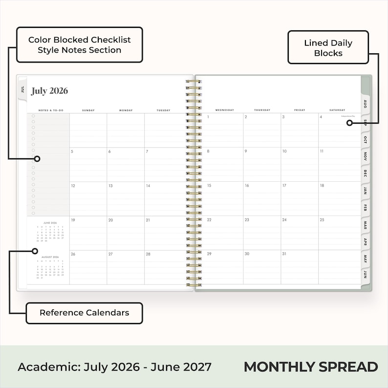 Blue Sky the Everygirl Academic Planner 2026-2027, Weekly Monthly ...