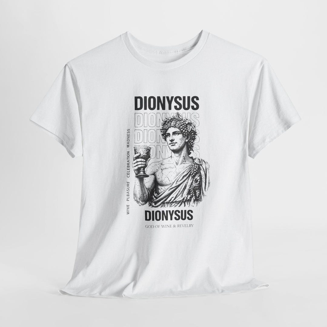 Dionysus Statue Tee | Greek Mythology Bacchus Wine God Shirt - Etsy