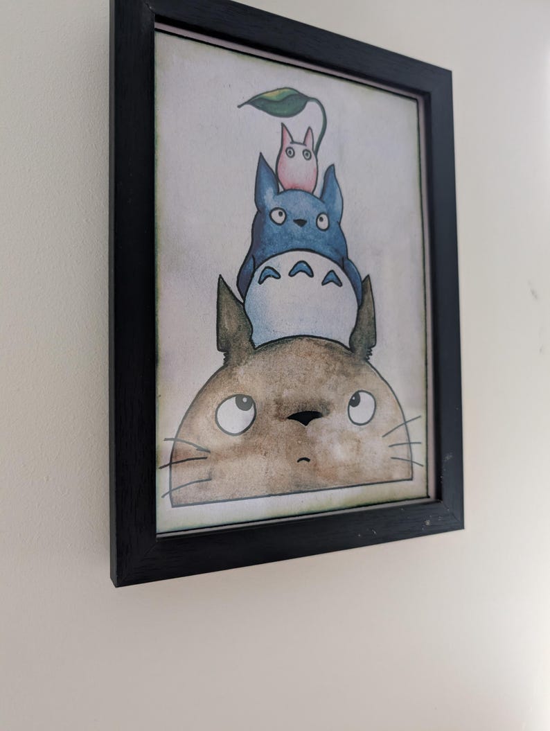 Totoro Watercolour Fan Art - A5 Print. - Etsy