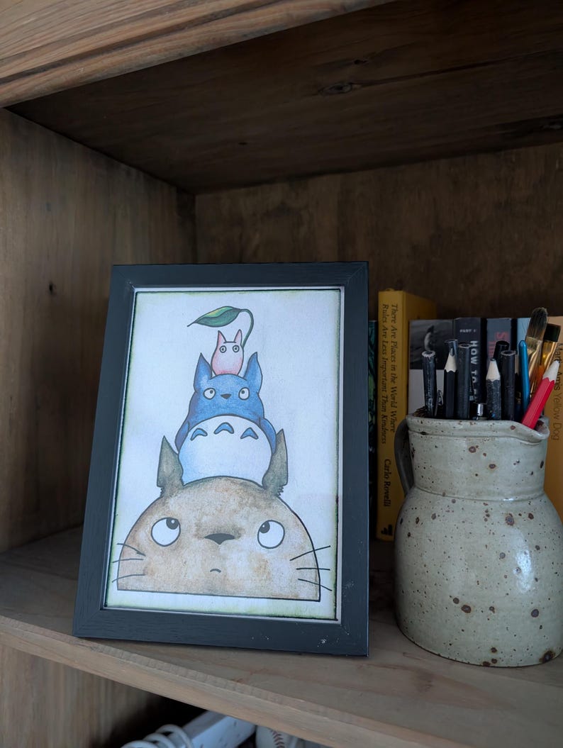 Totoro Watercolour Fan Art - A5 Print. - Etsy