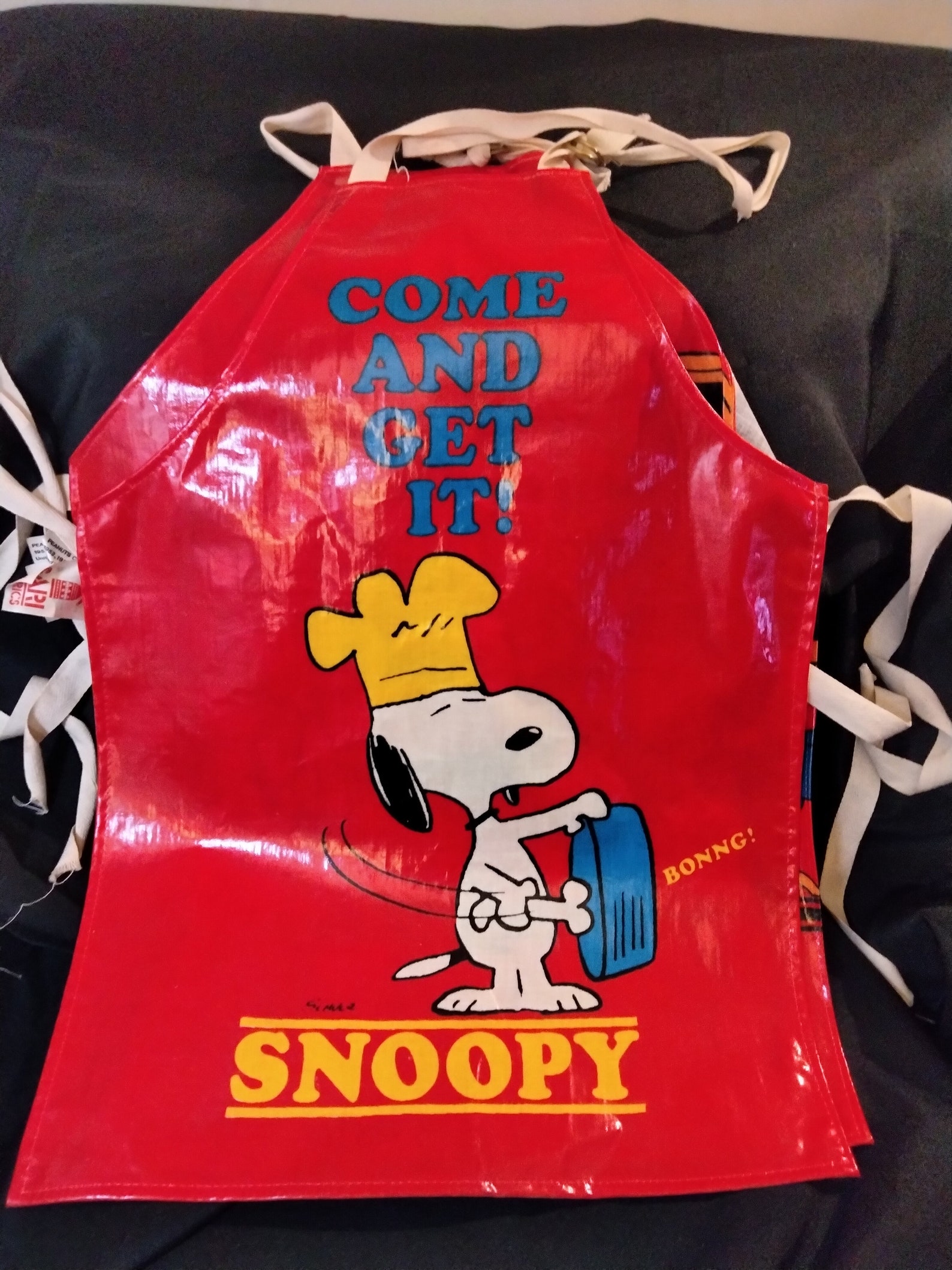 Vintage Snoopy Children's Cooking and Craft Aprons. - Etsy