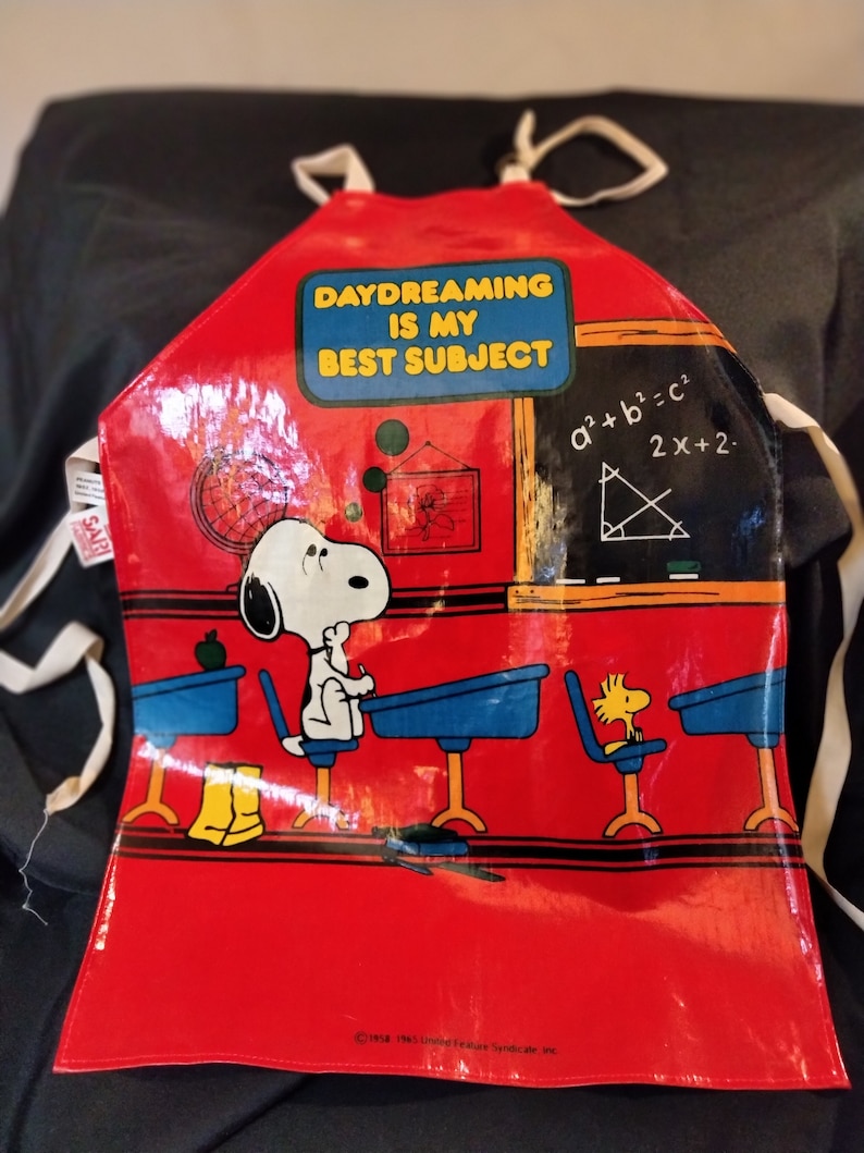 Vintage Snoopy Children's Cooking and Craft Aprons. - Etsy