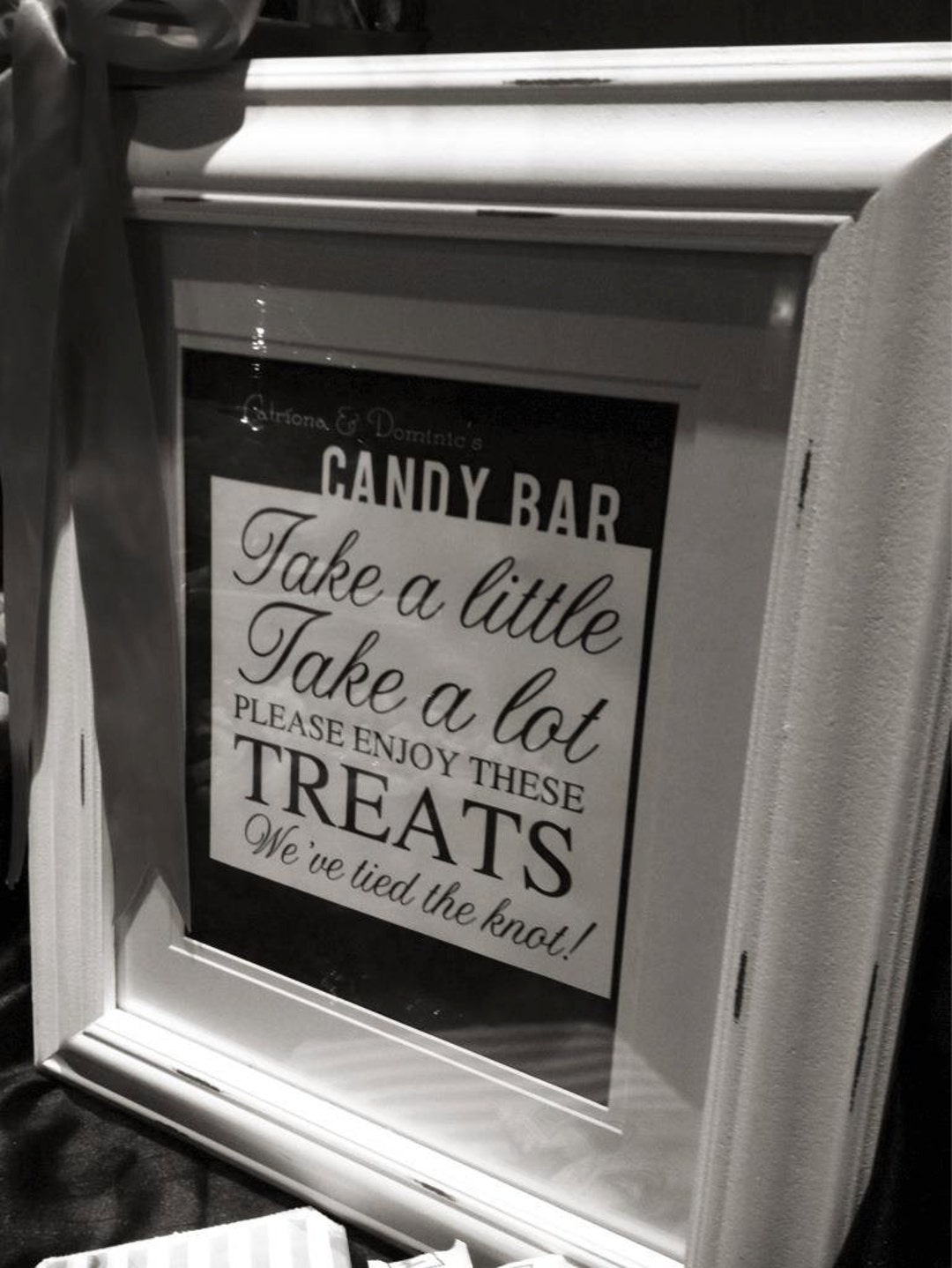 Modern Wedding Candy Bar Sign - Etsy