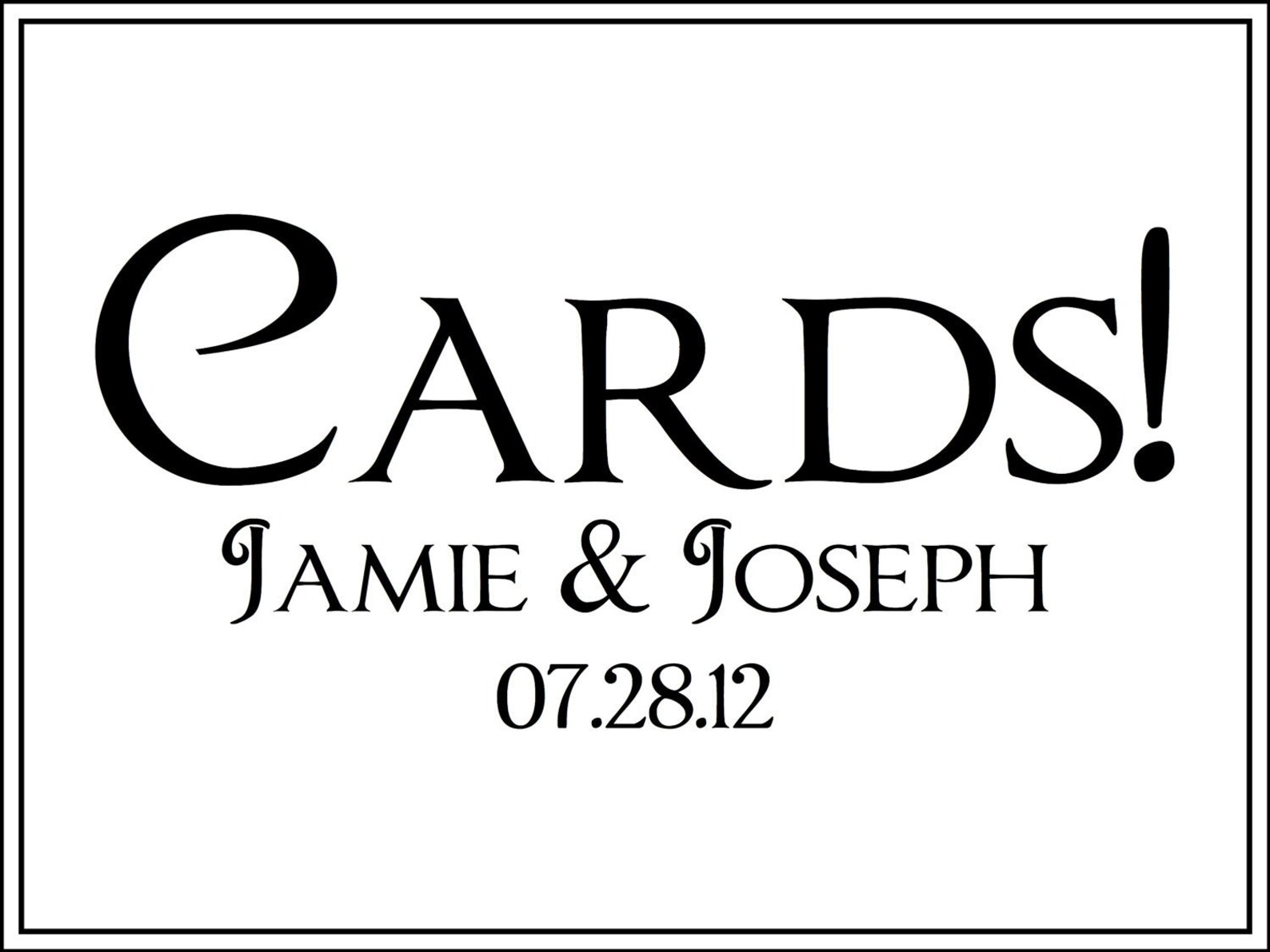 Wedding Reception Cards Sign DIY - Etsy