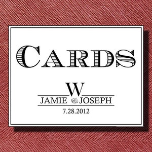 Wedding Reception Cards Sign DIY Print-ready - Etsy