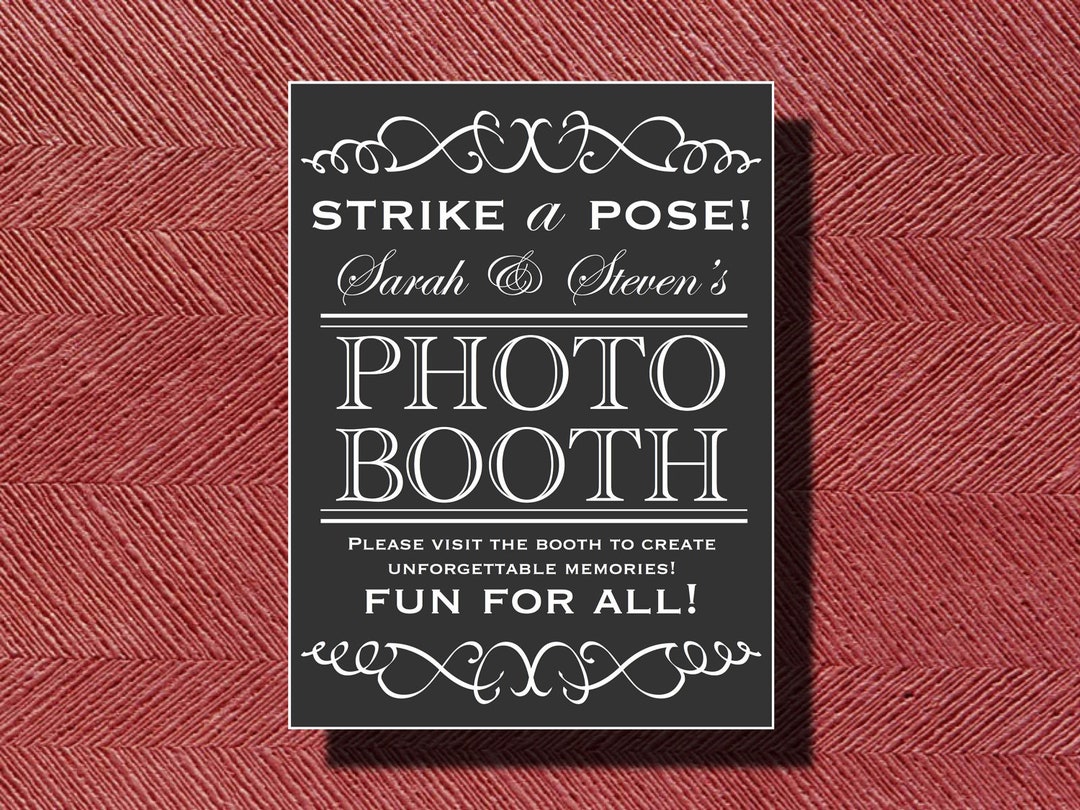 Wedding Photo Booth Sign - Etsy