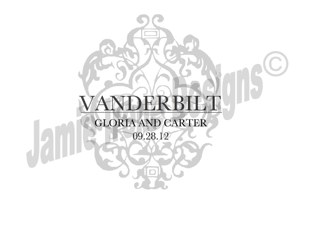 Custom Designed Wedding Monogram Digital File - Etsy