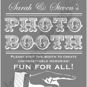 Printable Wedding Photo Booth Sign - Etsy