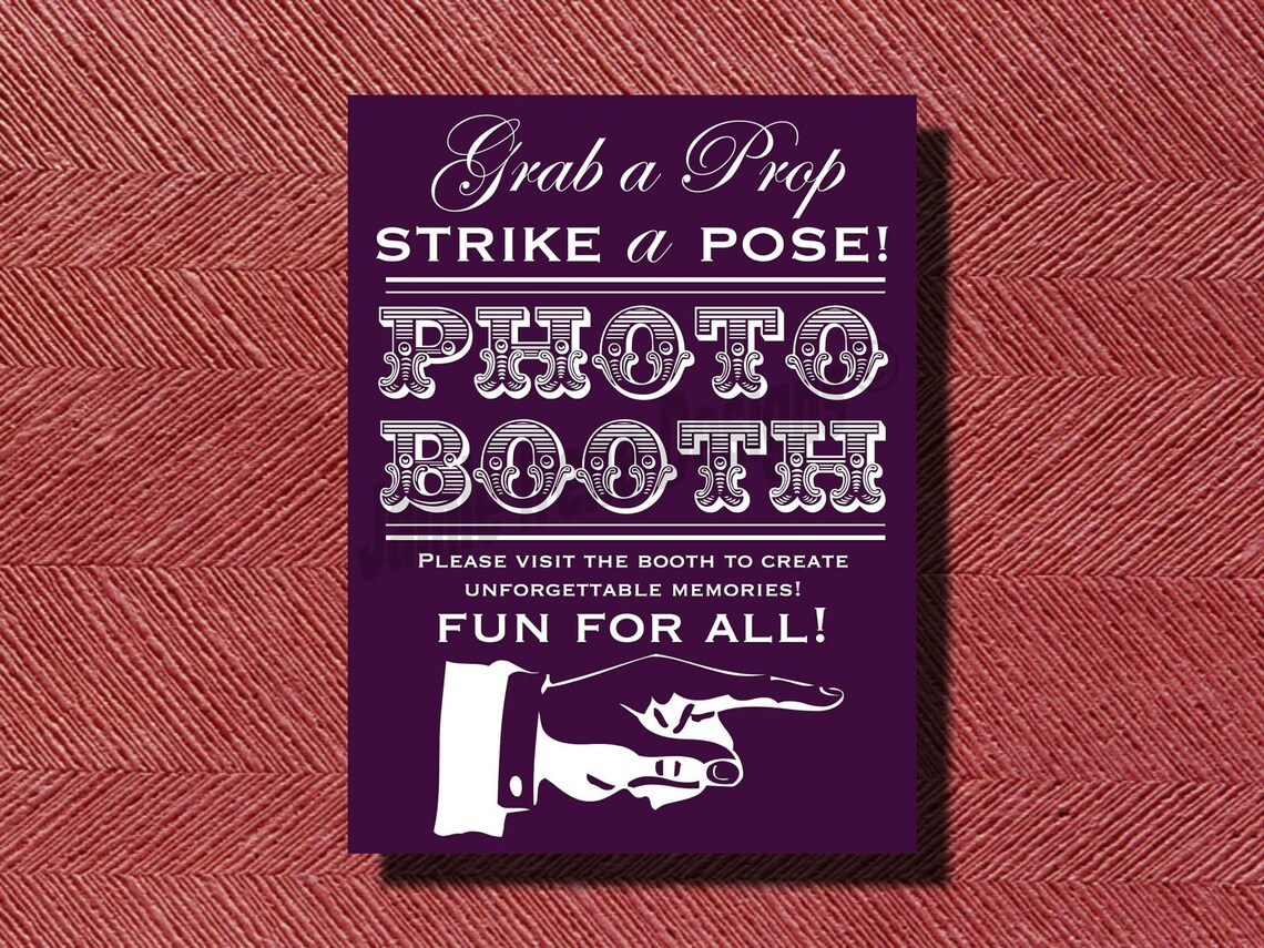 Wedding Photo Booth Sign DIY | Etsy