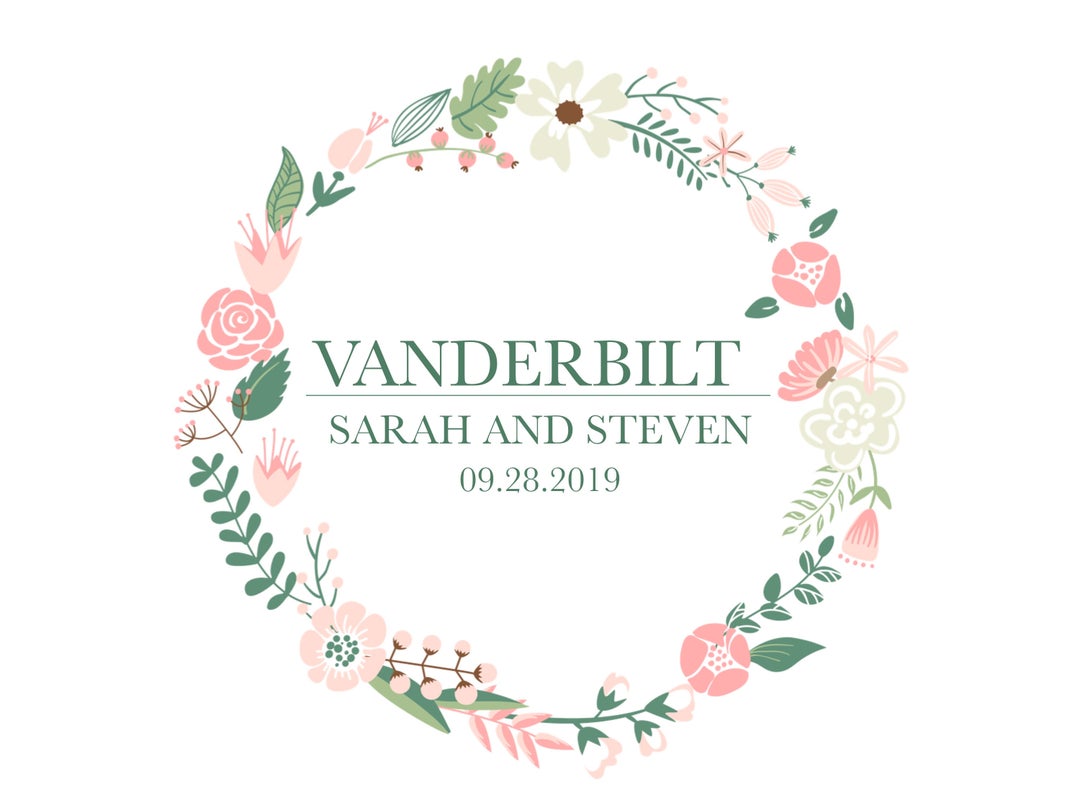 Custom Designed Digital Wedding Monogram Design Wedding Logo - Etsy